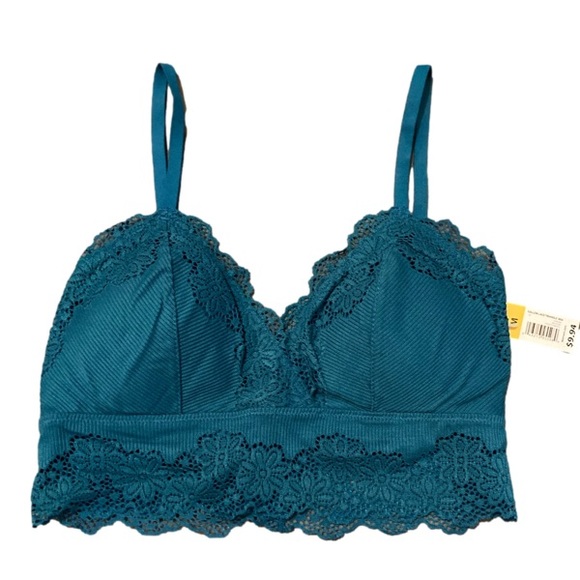Intimates & Sleepwear | Dark Teal Lace Bralette | Poshmark
